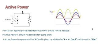 Active, reactive and apparent power | PPTX
