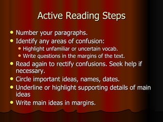 Active reading | PPT