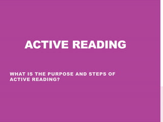 Active reading | PPT