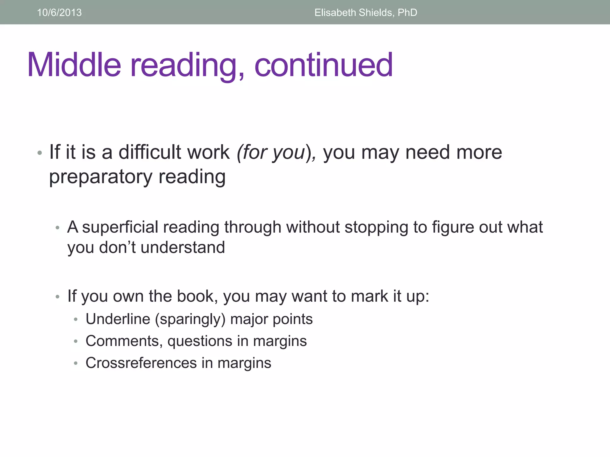 Active reading for graduate students | PPTX