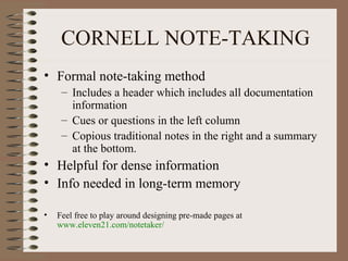 Active reading & note taking | PPT