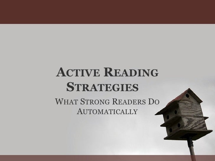 Active Reading Strategies