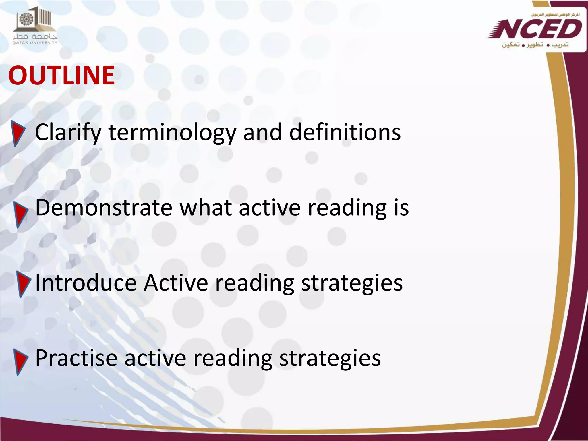 Active reading strategies | PDF