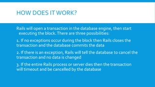 Active record - Transactions | PPT