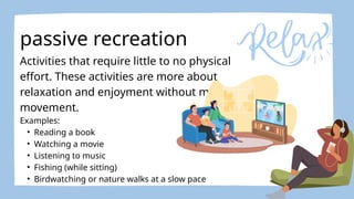 ACTIVE RECREATION for grade 10 Pe quarter1 | PPTX