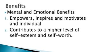 Active recreation, benefits | PPTX