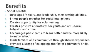 Active recreation, benefits | PPTX