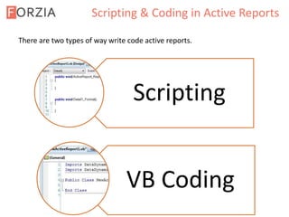 Active reports Training Session | PPT