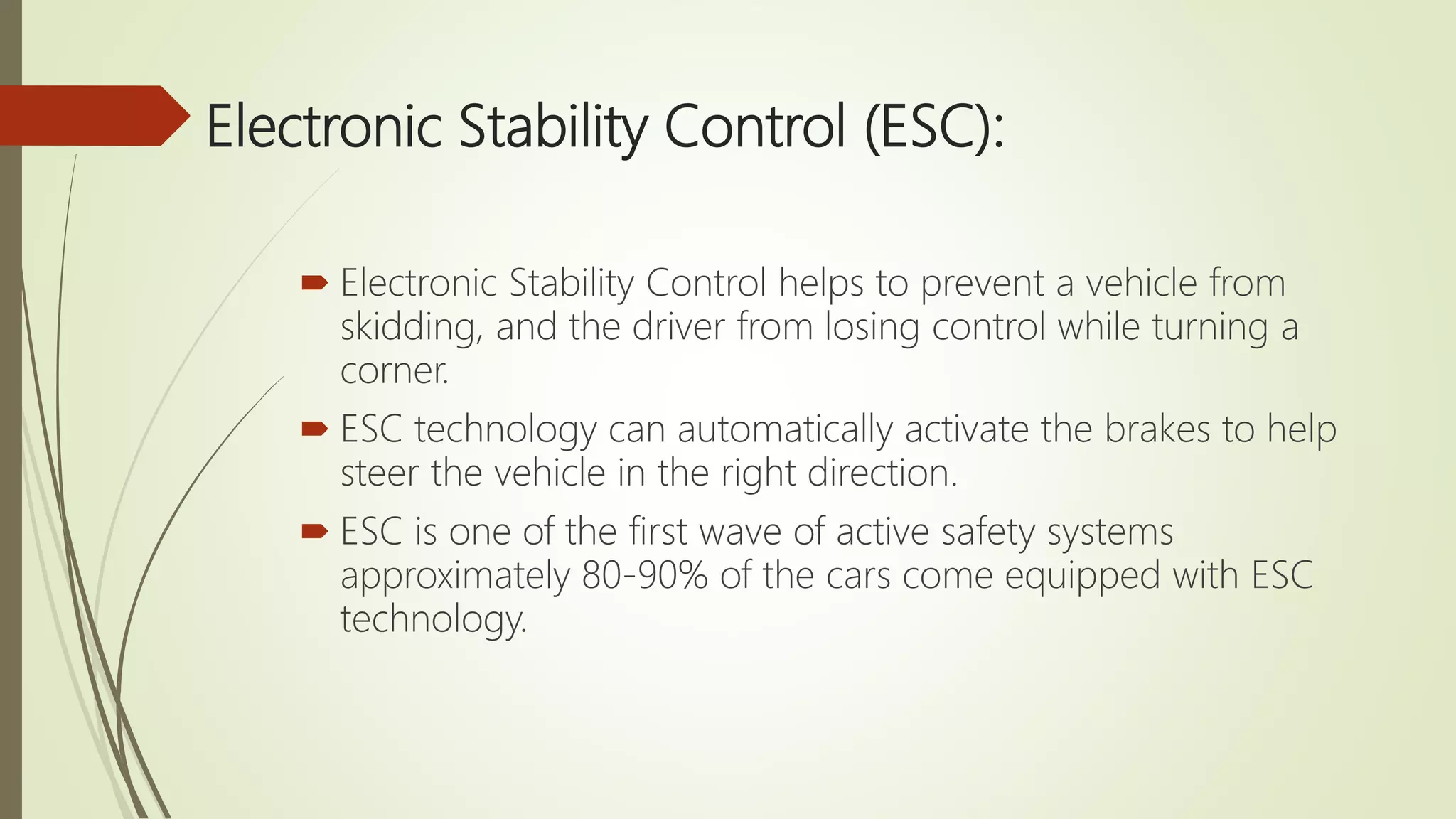 Active safety system | PPTX | Auto Safety Technologies | Auto Technology