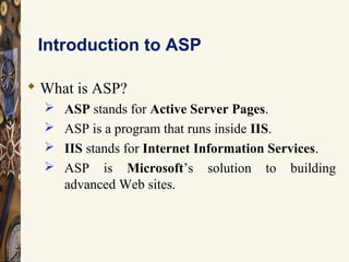 Active server pages | PPT