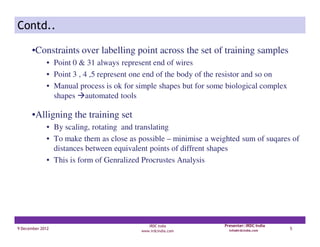 Active shape appearance model-presentation 1st | PDF