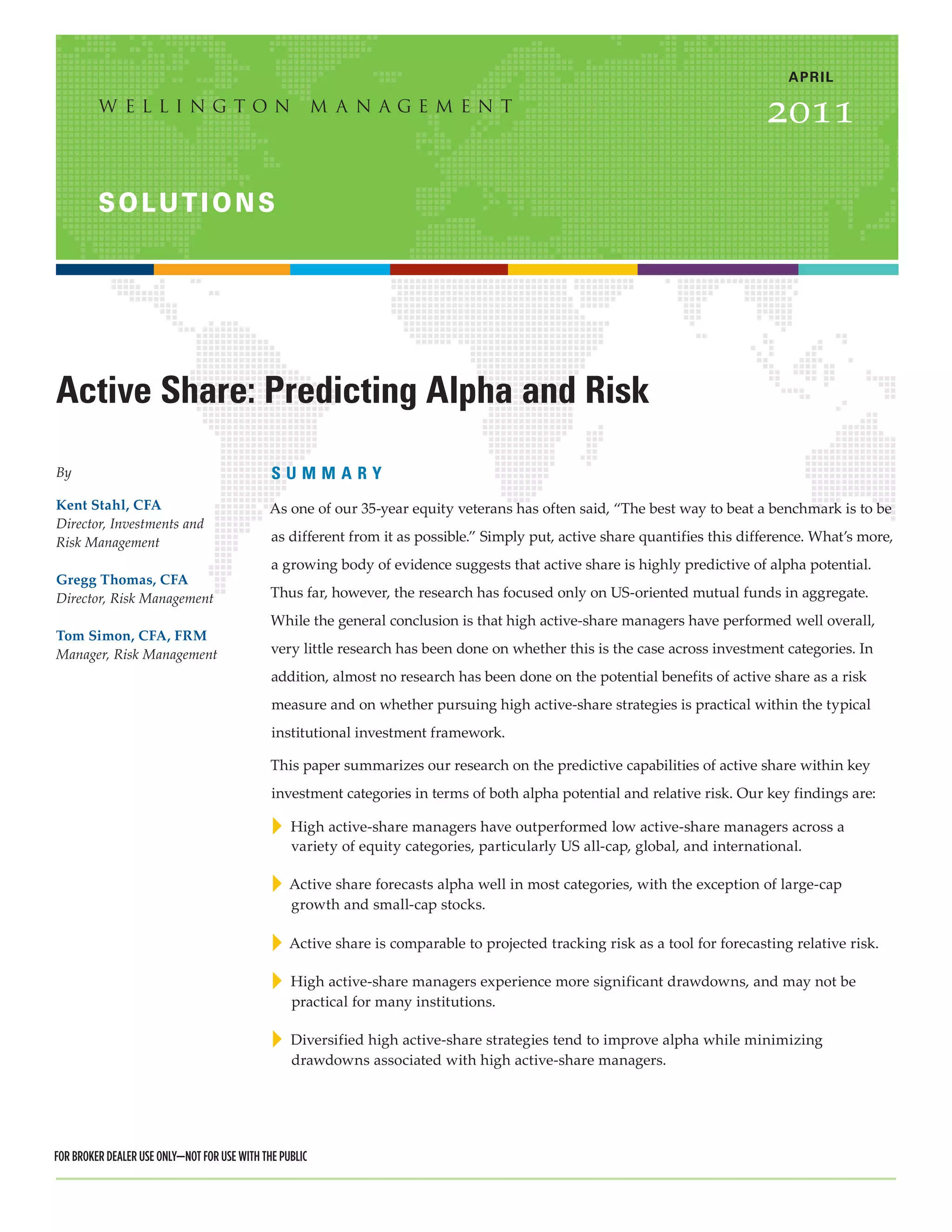 Active share white paper | PDF