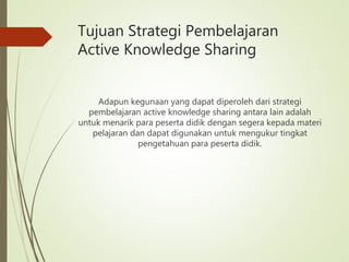 Active sharing knowledge | PPTX