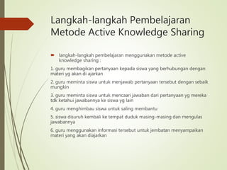 Active sharing knowledge | PPTX
