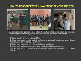 Active shooter and how to respond blr | PPTX
