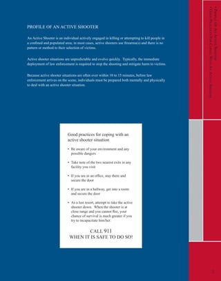 Active Shooter Booklet | PDF