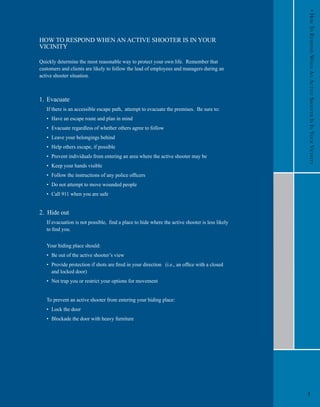 Active Shooter Booklet | PDF