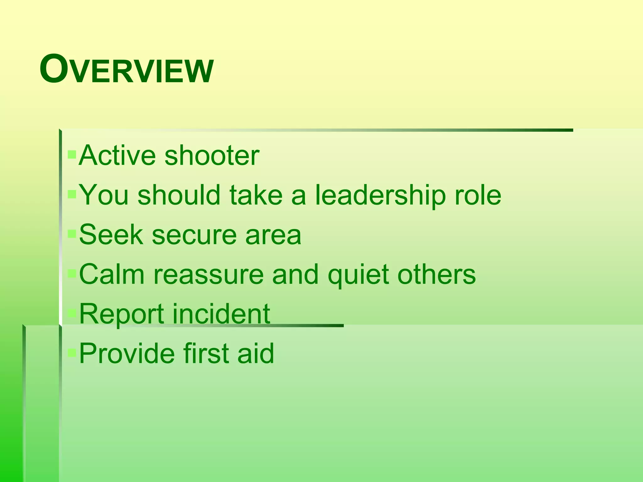 Active shooter response plan.ppt (1) | PPTX