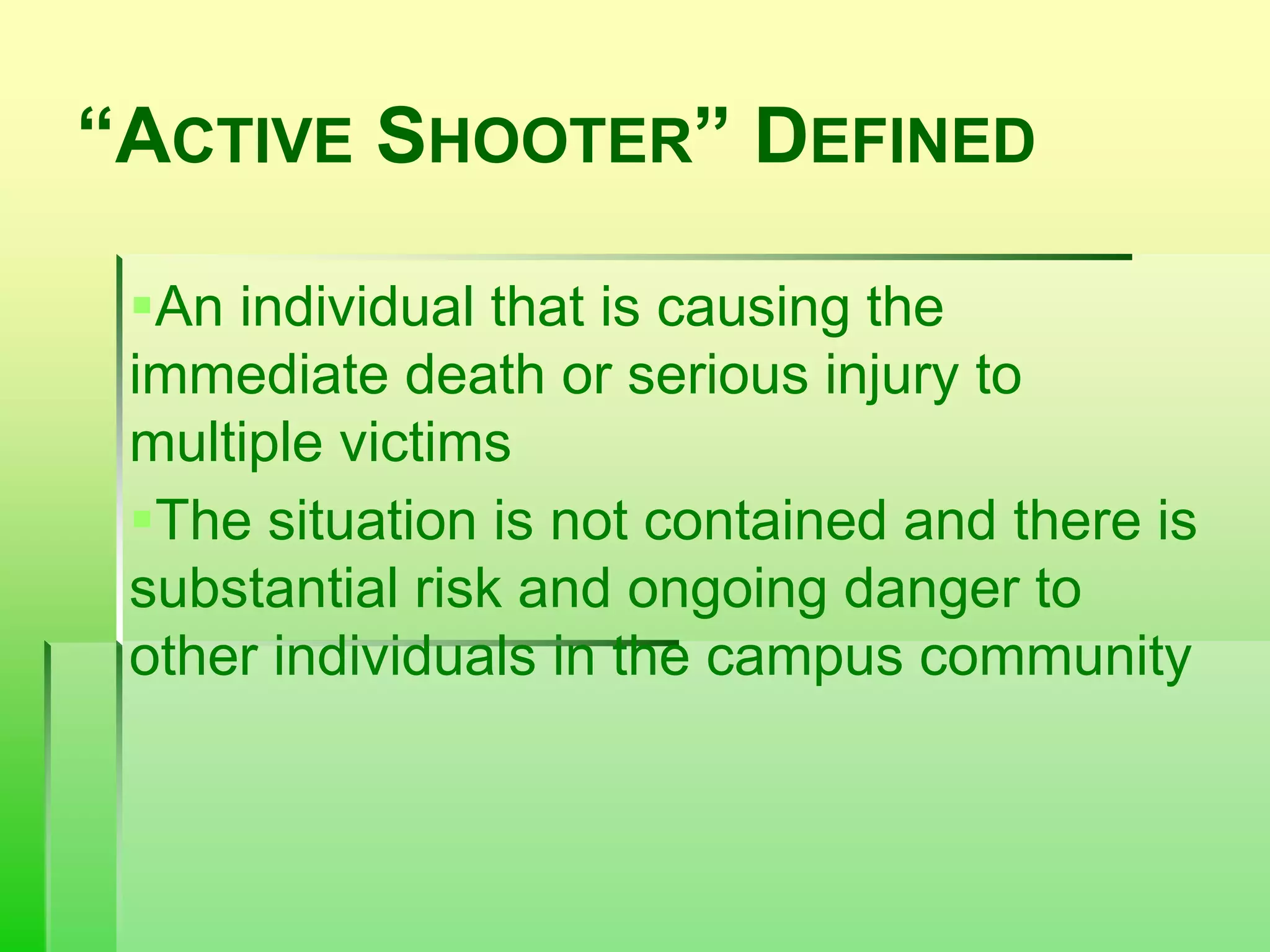 Active shooter response plan.ppt (1) | PPTX