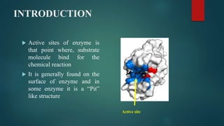 Active site of enzyme | PPTX