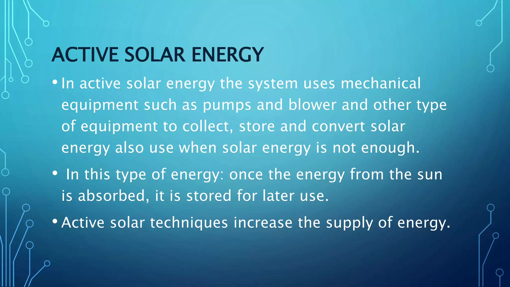 Active solar energy | PPTX