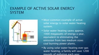 Active solar energy | PPTX