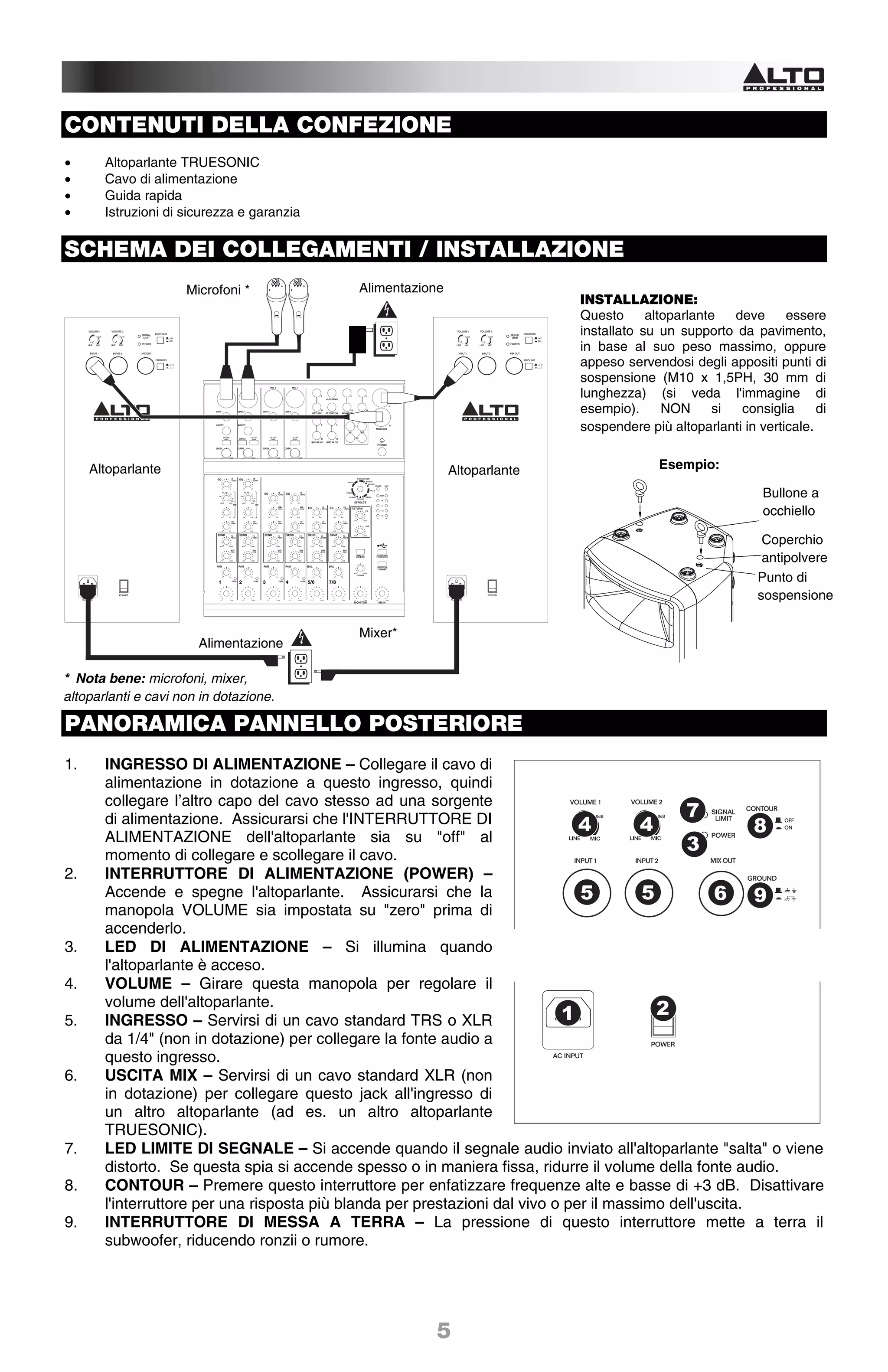 Active Speakers TRUESONIC TS112A Quickstart Guide | PDF