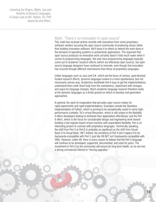 Unveiling the Origins, Myths, Use and Benefits of Dynamic Languages | PDF
