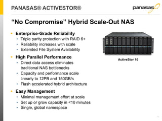 Panasas ActiveStor Reliability that Improves with Scale | PPT