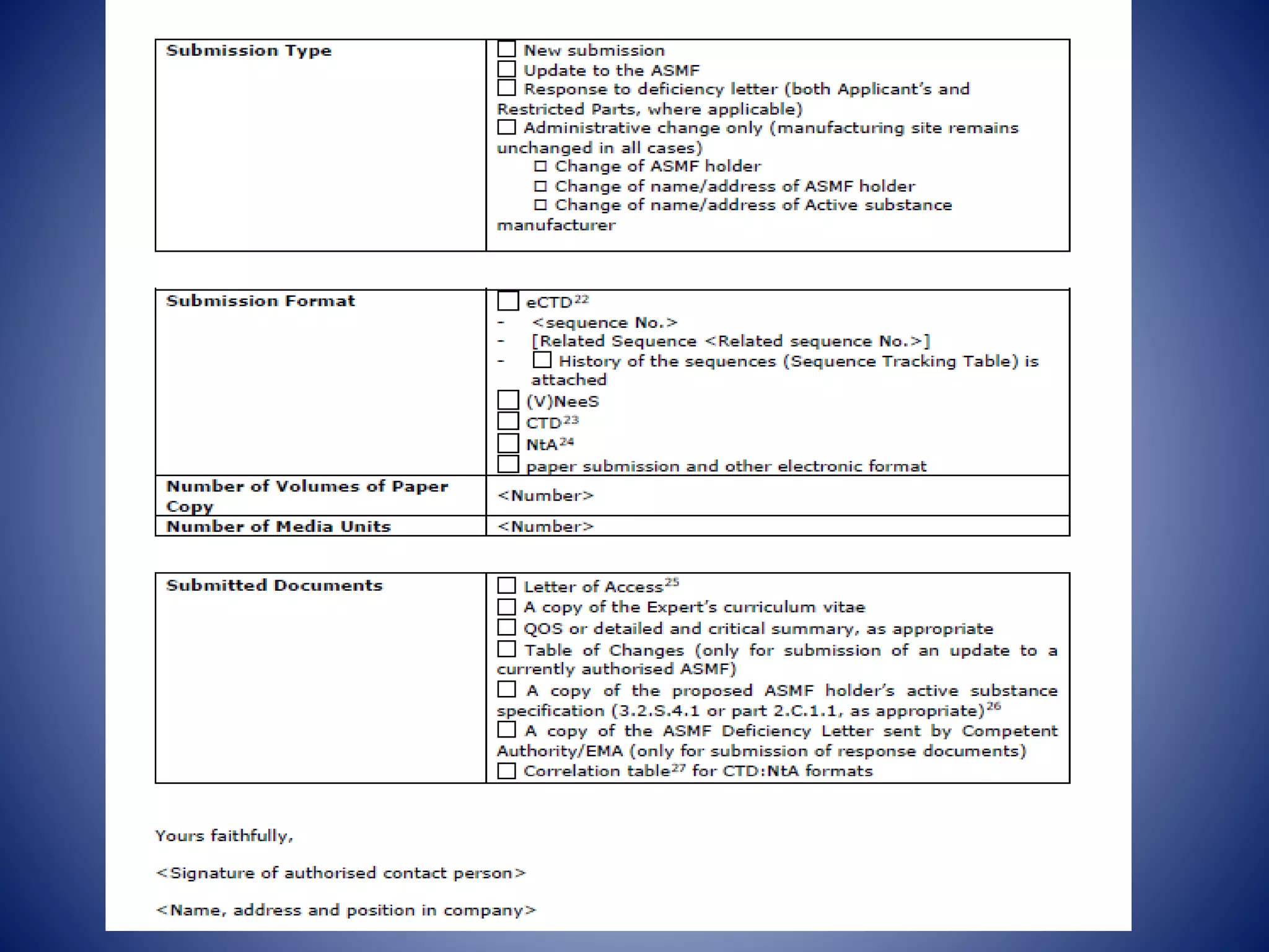 ACTIVE SUBSTANCE MSTER FILE (ASMF) eMA | PPTX
