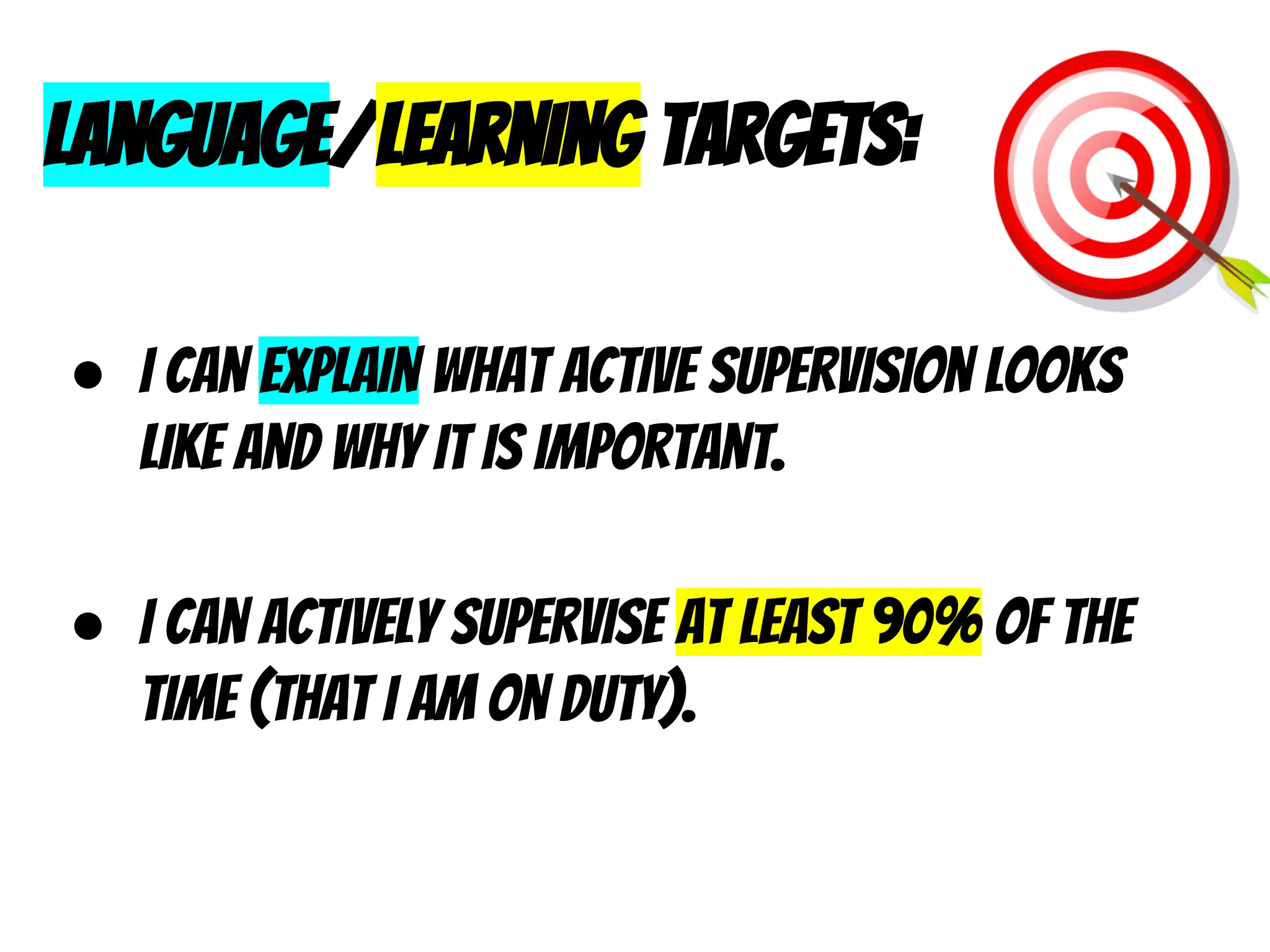 Active Supervision | PDF