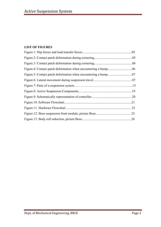 Active suspension system | PDF