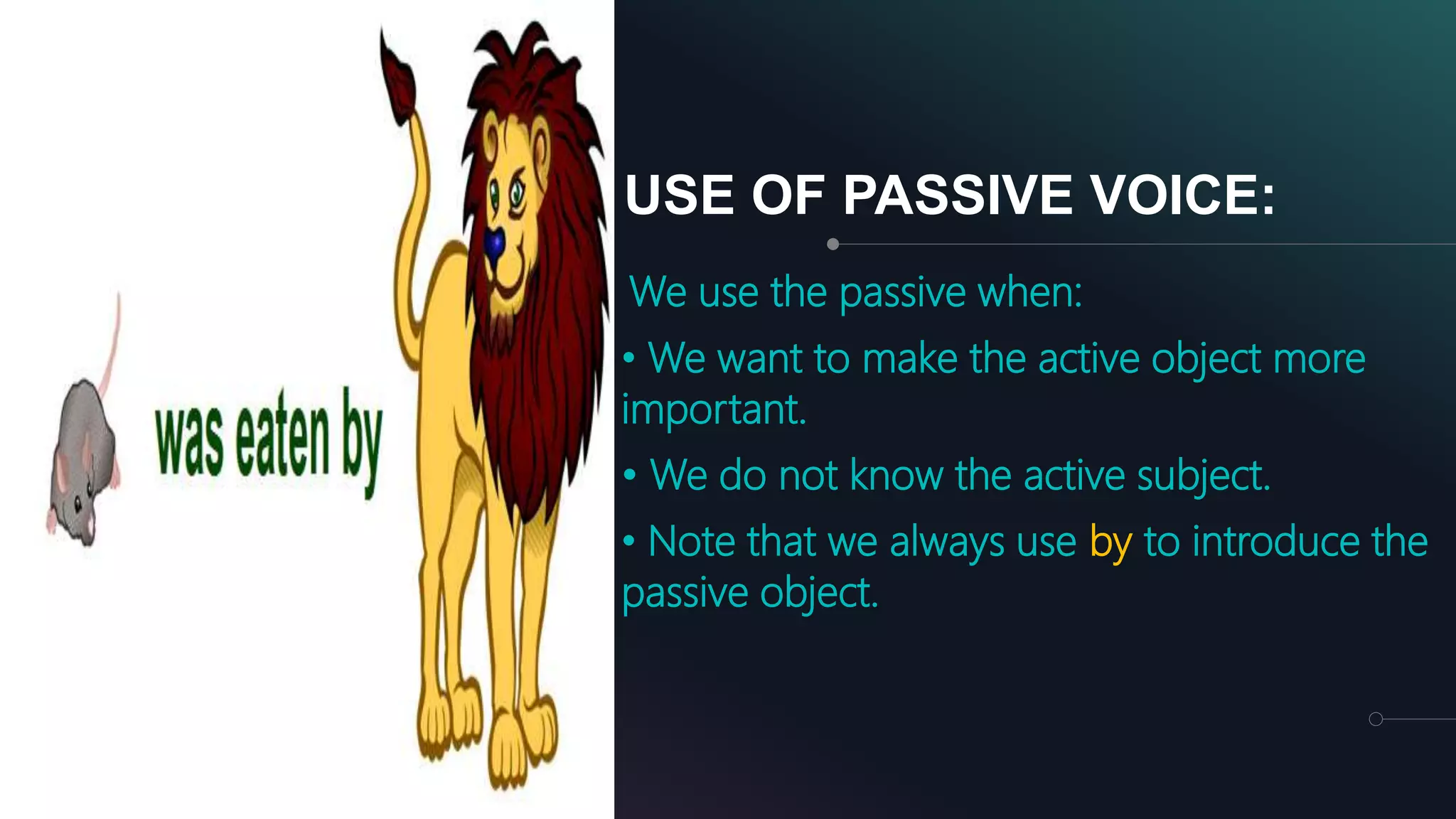 Active to passive voice & tenses | PPT