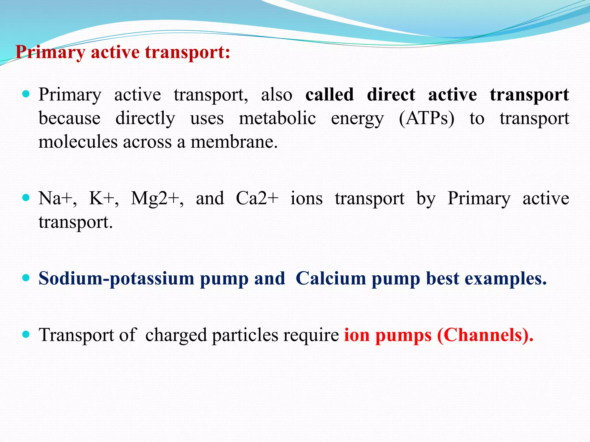 Active transport | PPTX