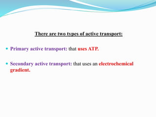 Active transport | PPTX