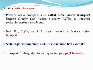 Active transport | PPTX