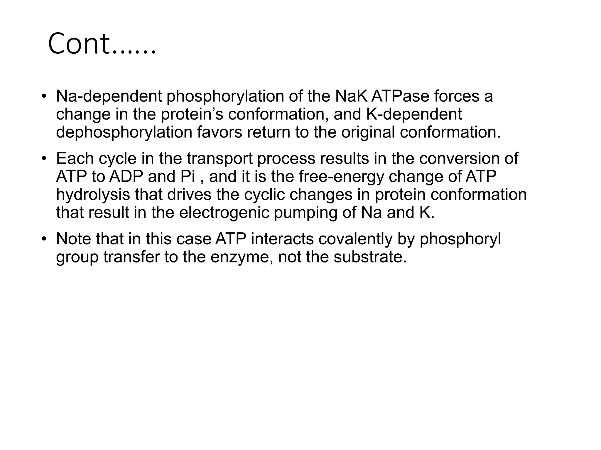 Energetics and Saturation Kinetics of Active Transport | PPT