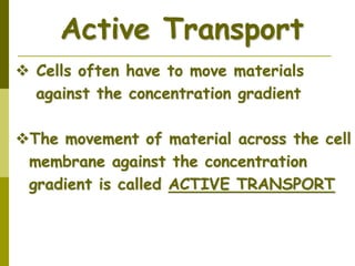 Active transport 13-14 | PPT