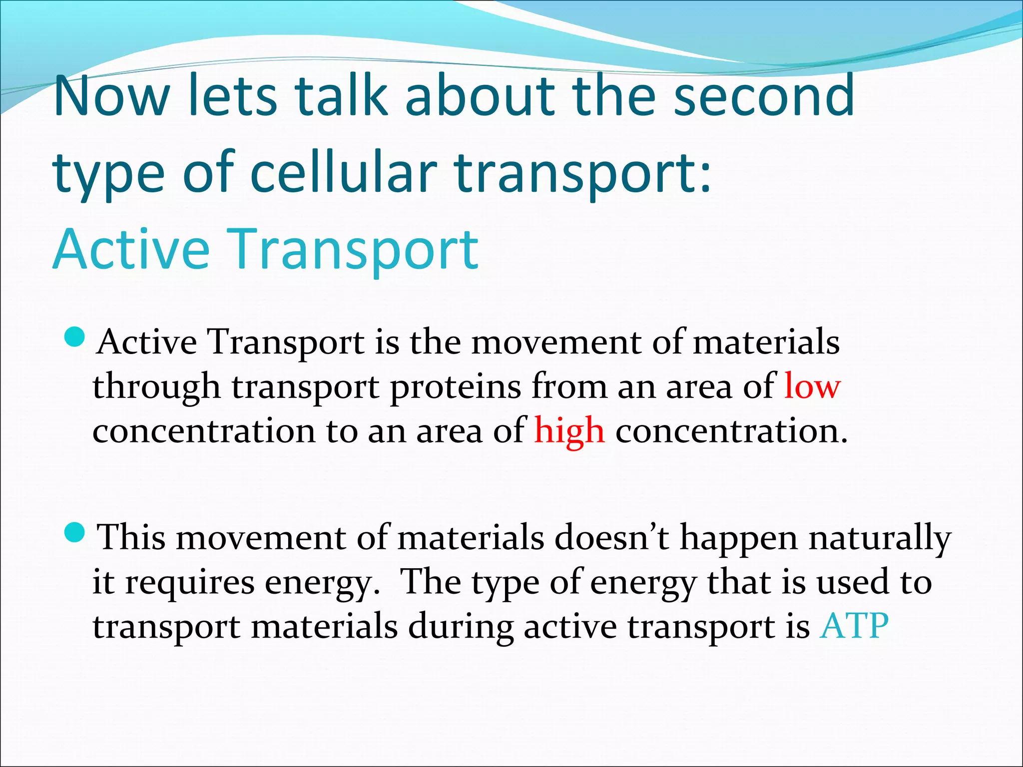 Active Transport | PPT