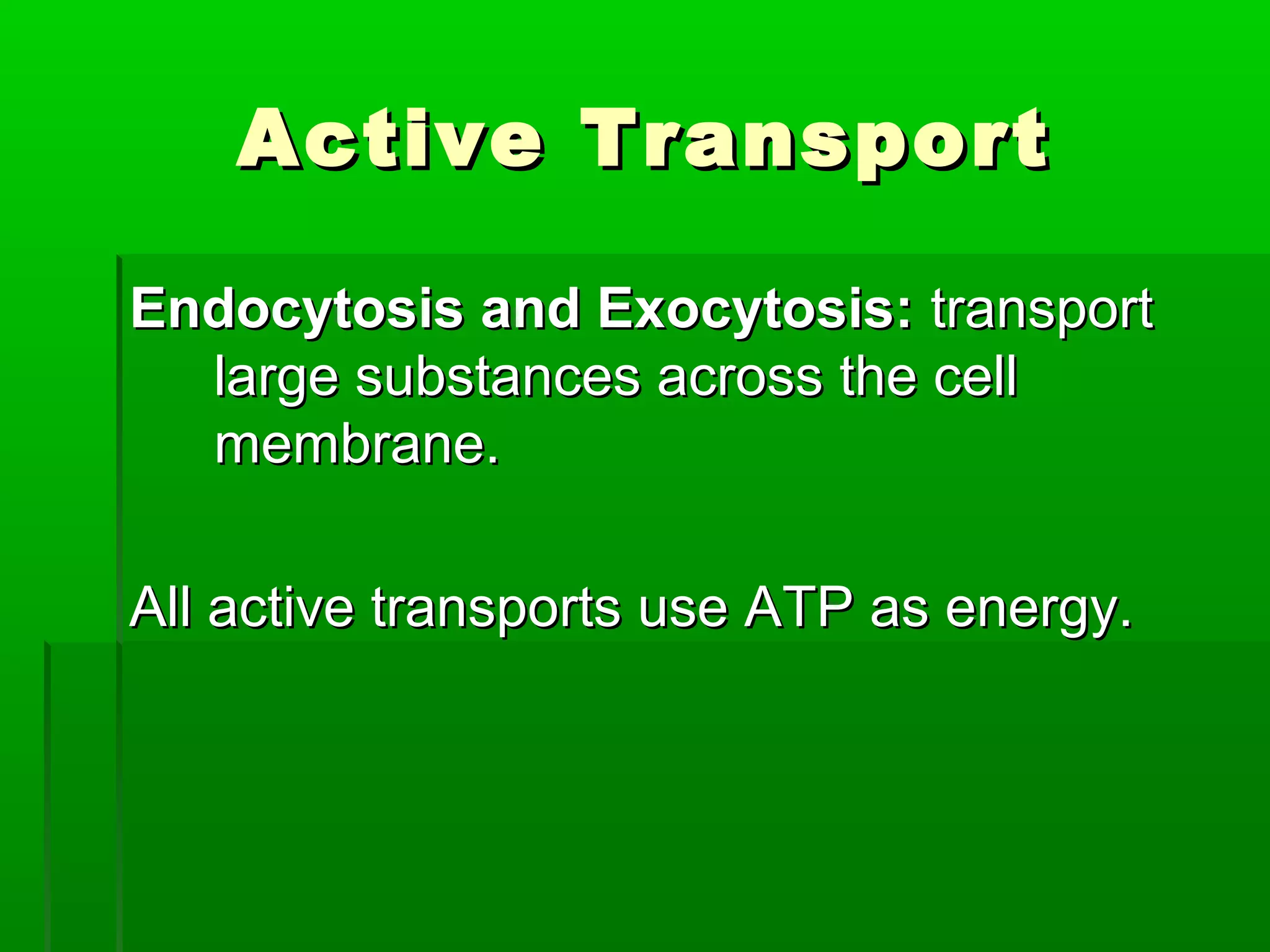 Active Transport Notes | PPT