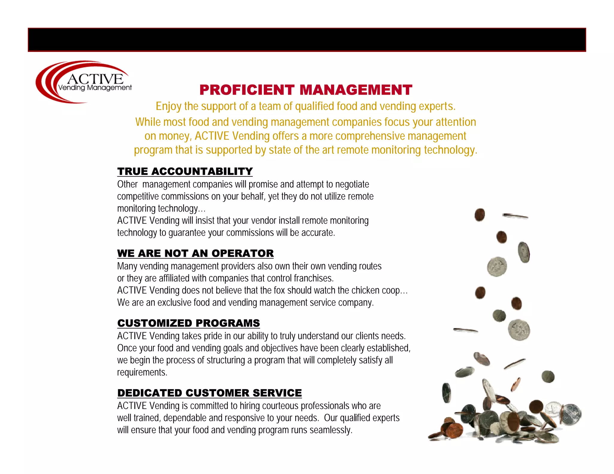 Active Vending Management | PDF