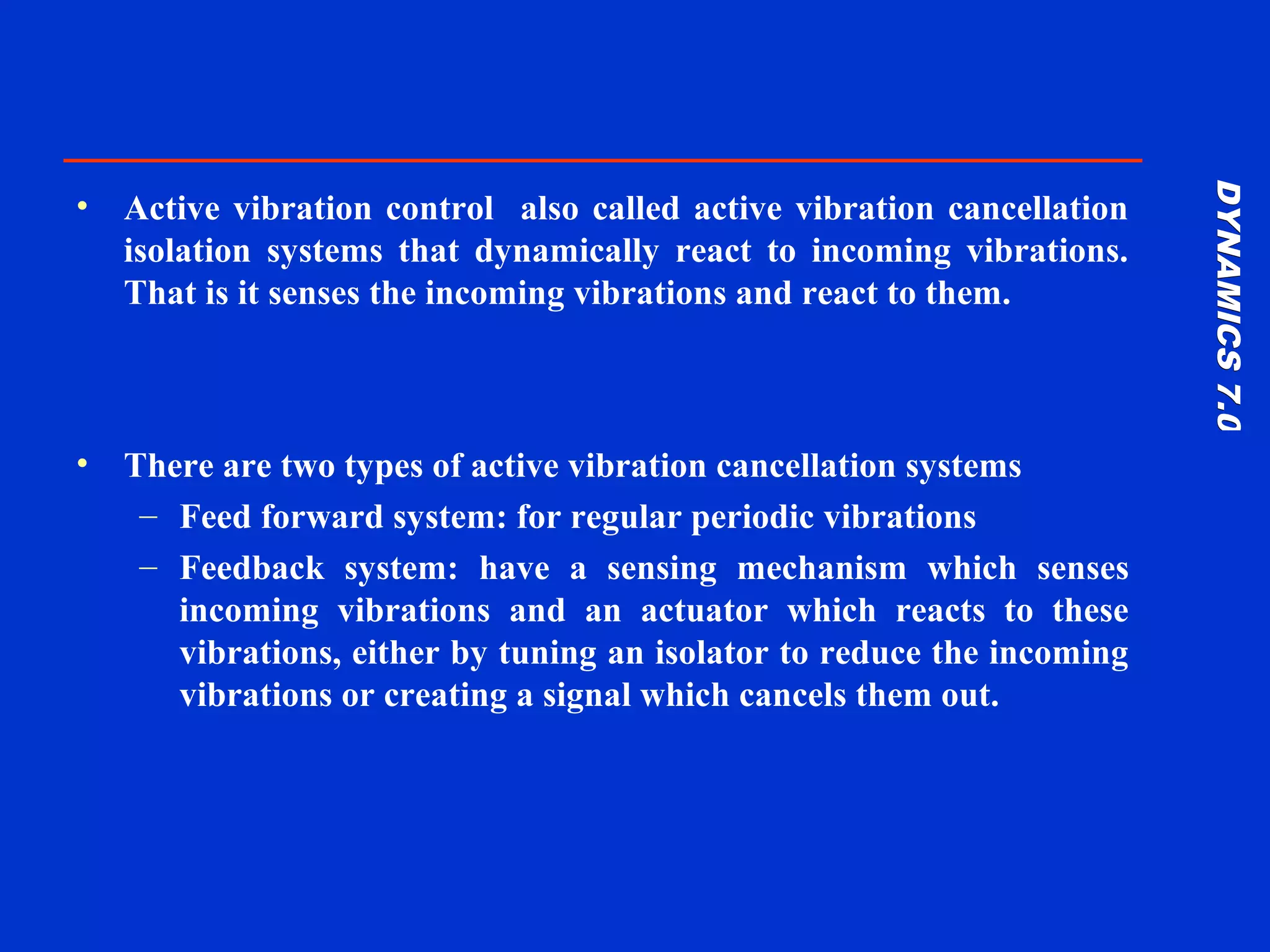 Active vibration control | PPT