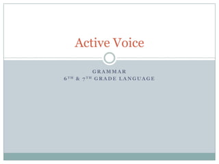 Active voice | PPTX