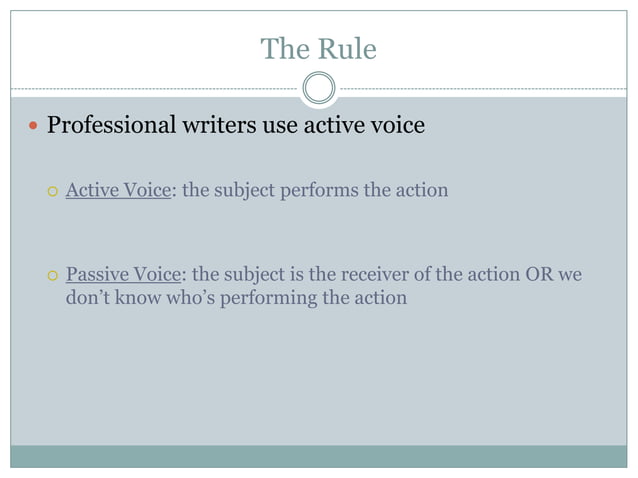 Active voice | PPT