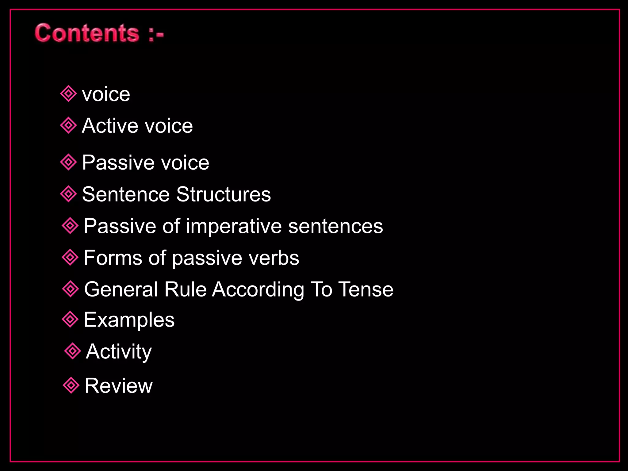 Active voice and passive voice | PPTX