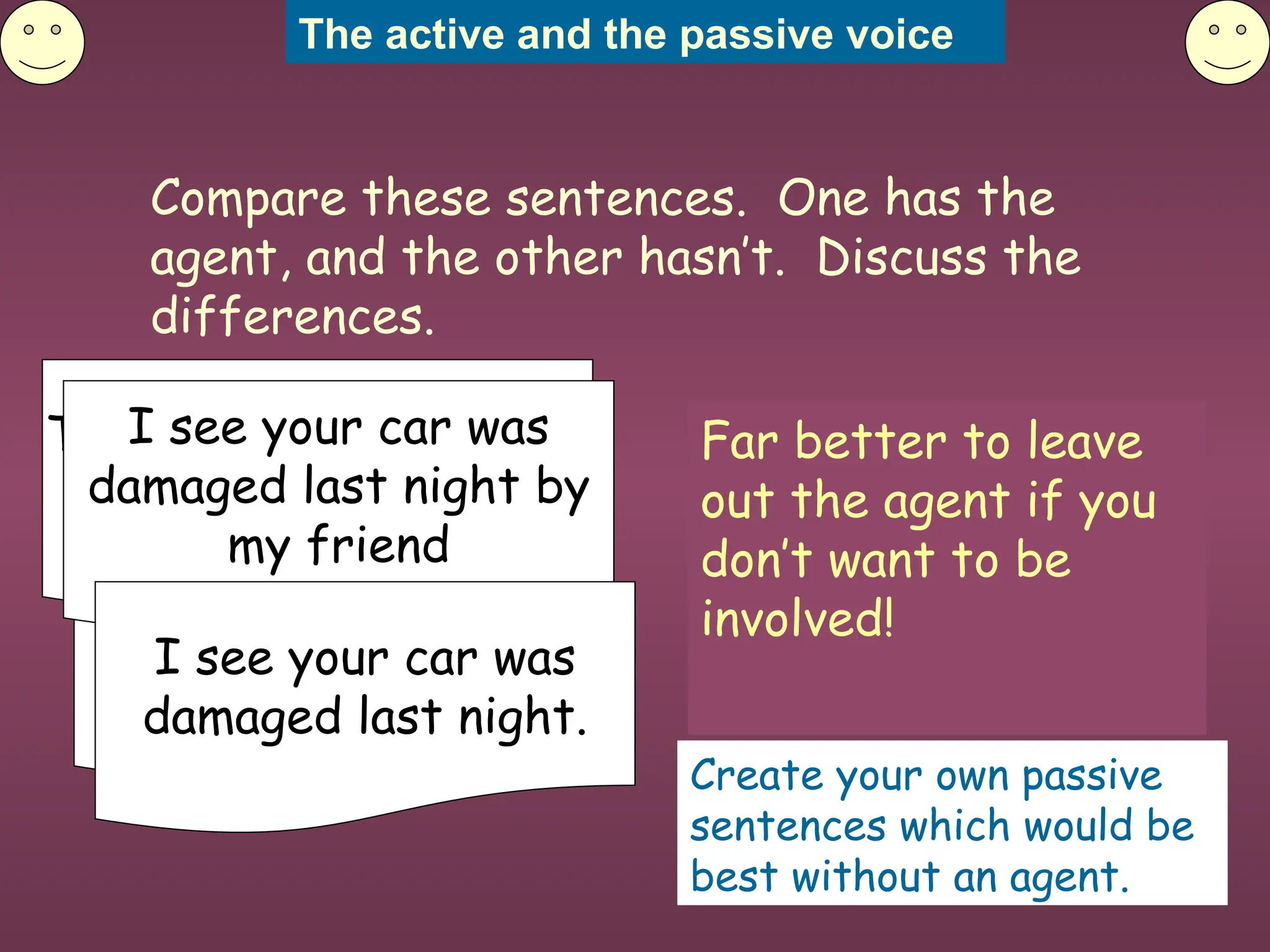 English ppt active and passive voice grammar | PPT