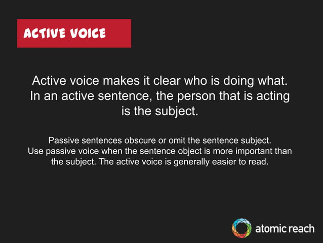 How to Use Active Voice | PPTX