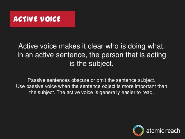 How to Use Active Voice