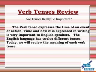 Active voice in all tenses | PPT