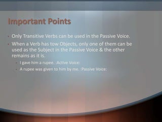 Active voice passive voice | PPTX